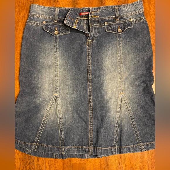 UNIONBAY | Skirts | Union Bay Juniors Blue Jean Skirt Size 3 | Poshmark